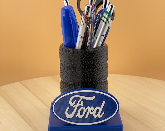 Ford Pen Holder Desk Organizer, Ford Personalized Gift, Ford Motors ...