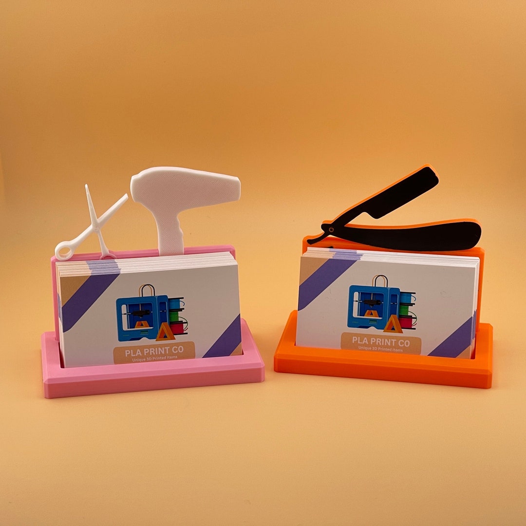Barber & Hairstylist Business Card Holder, Baber Gift, Hairdresser Card ...