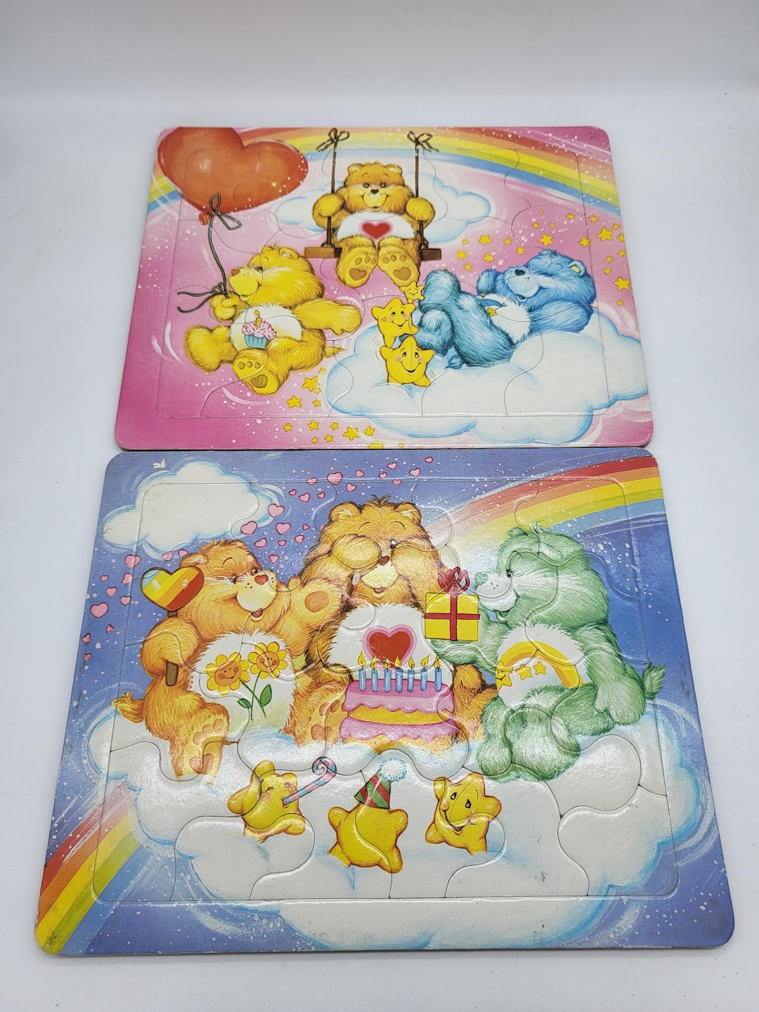 Set of Two Vintage Mattel Care Bears Puzzles From the 80s - Etsy