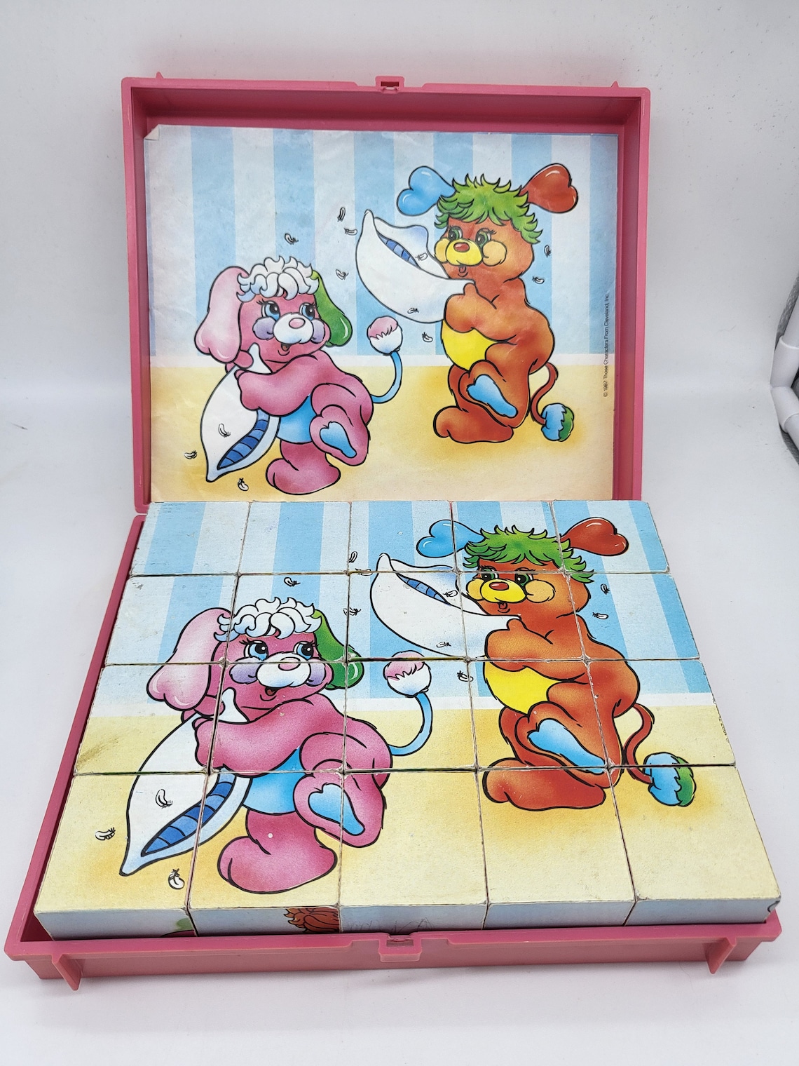 Les Popples Vintage Educational Cube Games Puzzle France Toys - Etsy