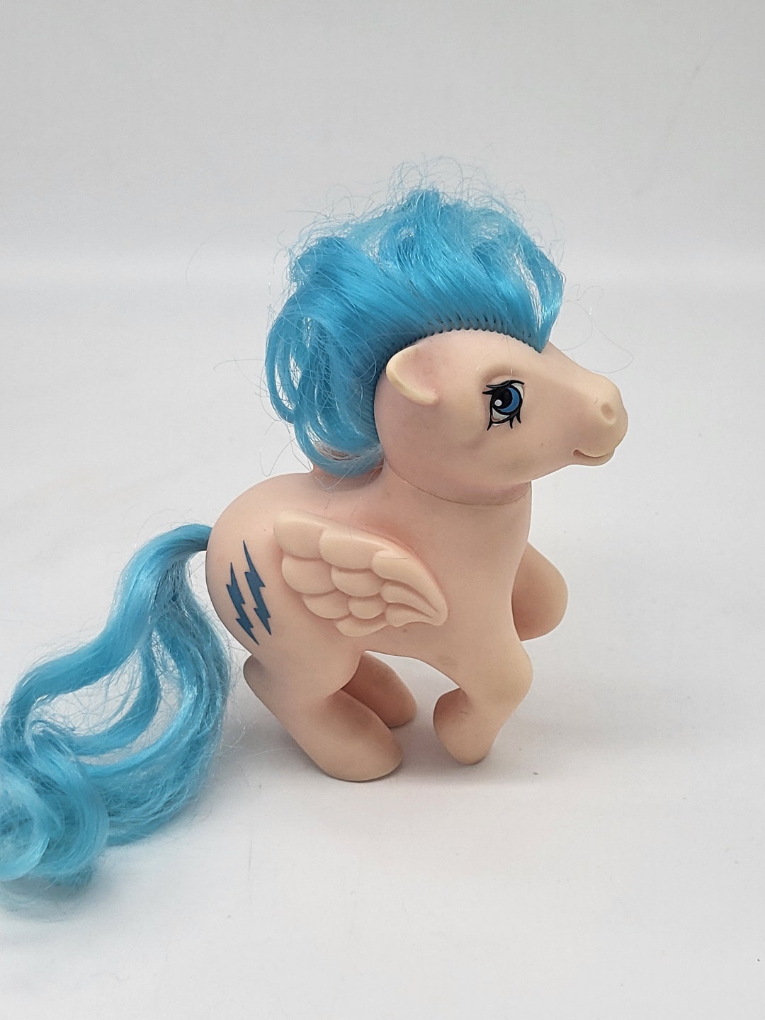 MLP Vintage My Little Pony G1 Pink Blue FIREFLY Pegasus Lightning Bolt ...