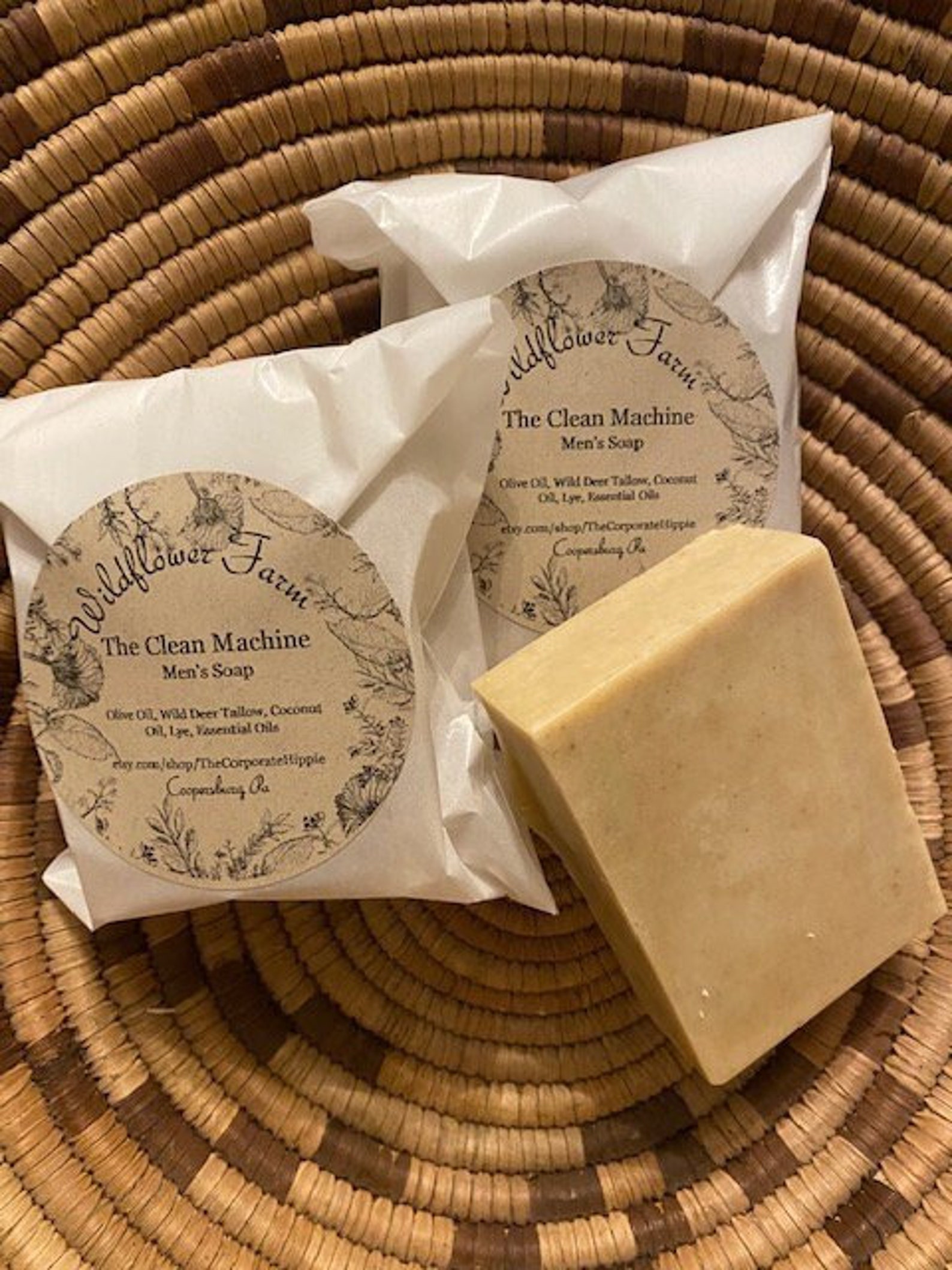 The Clean Machine, Men's Soap. Wild Deer Tallow Soap - Etsy
