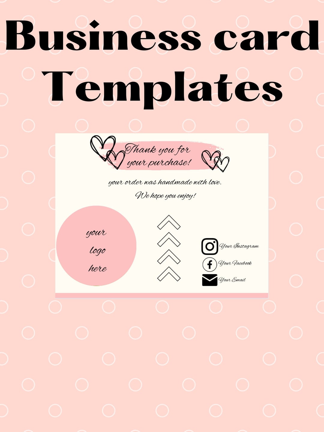 Business Card Template - Etsy