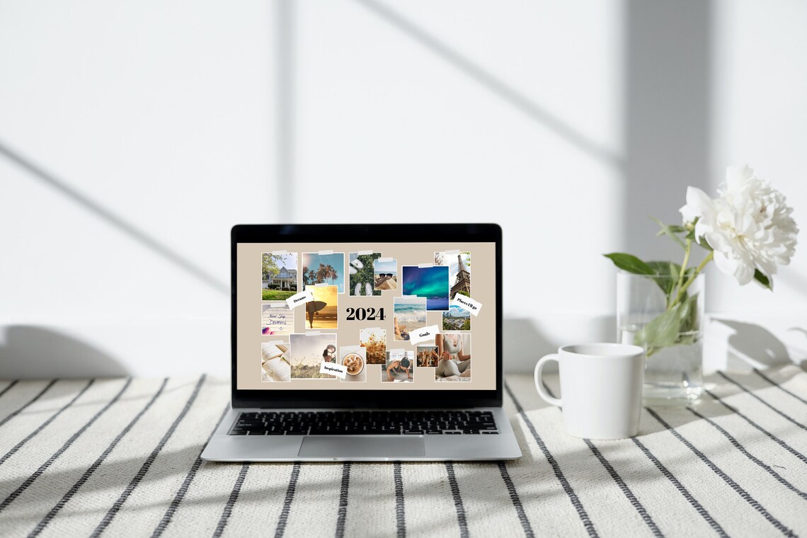 Vision Board Desktop Template, Done for You, Master Resell Rights MRR ...