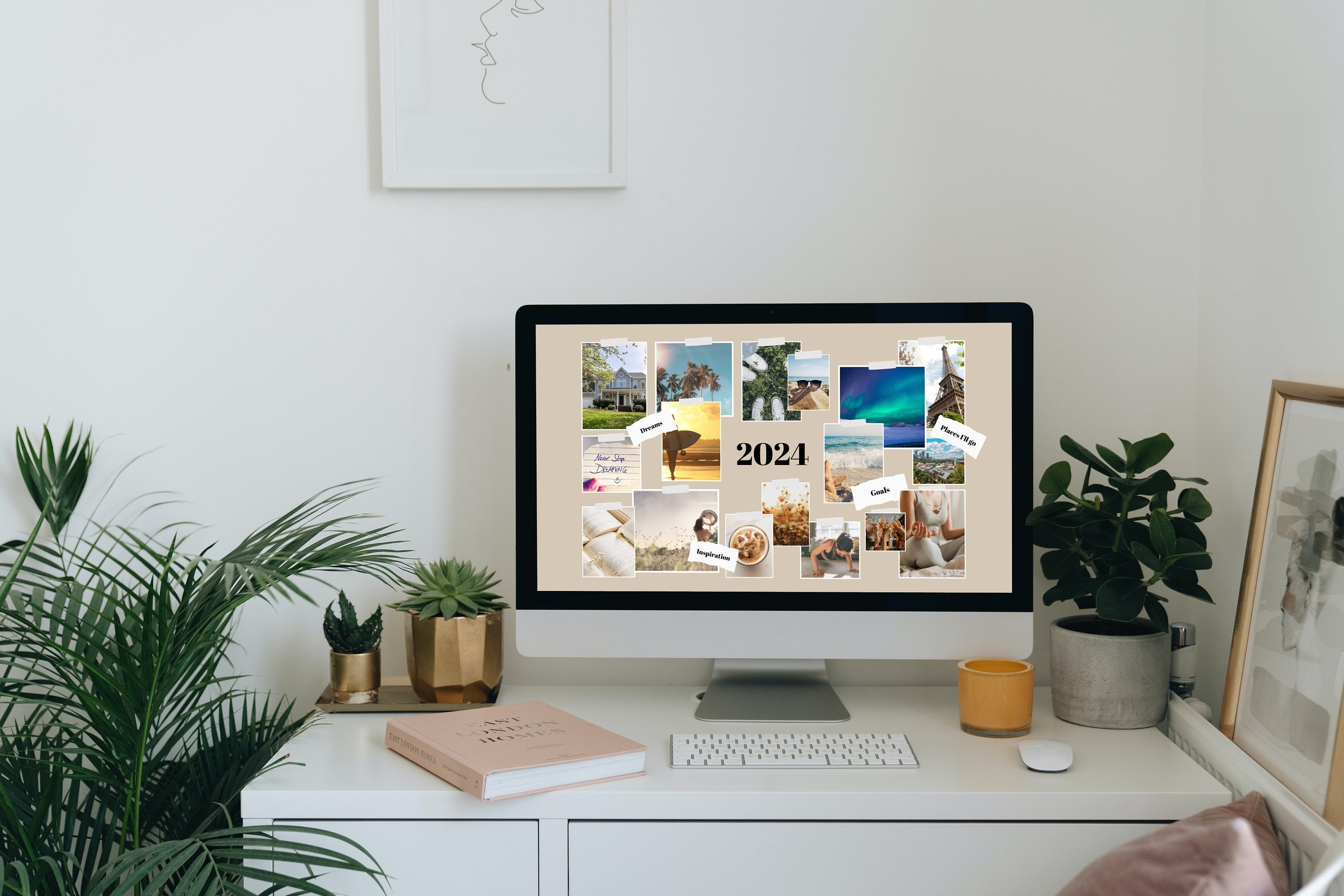 Vision Board Desktop Template, Done for You, Master Resell Rights MRR ...