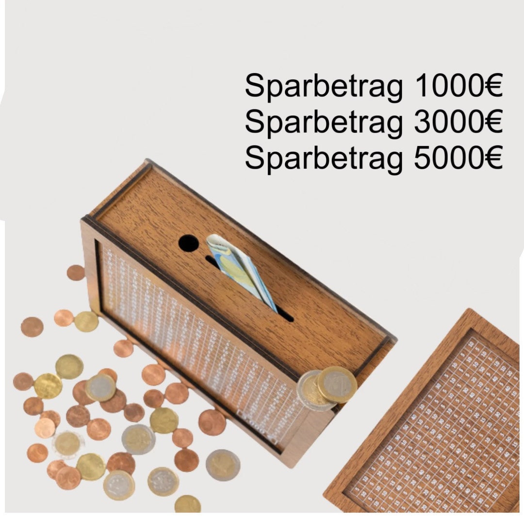 SparBox Die neue Spardose 1000 Euro - Etsy.de