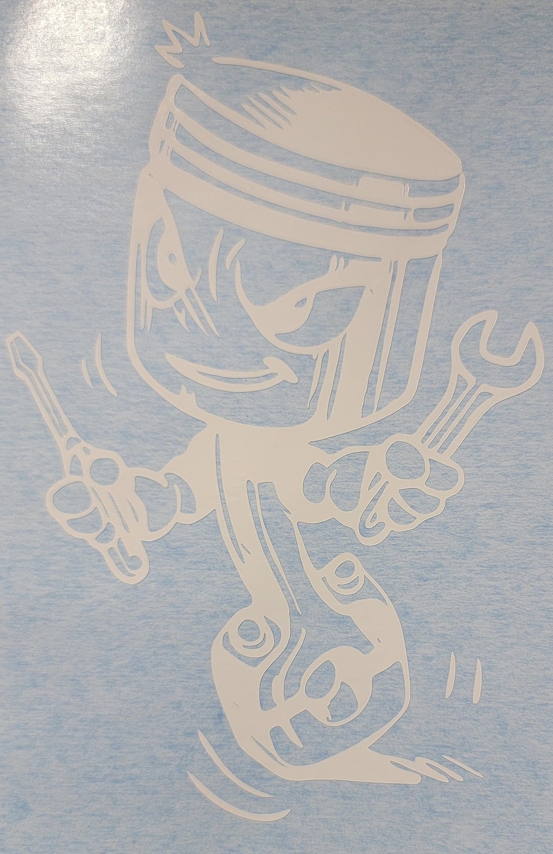 Piston Mechanic Decal, Car, Truck, Tool Box Decal for Mechanics ...