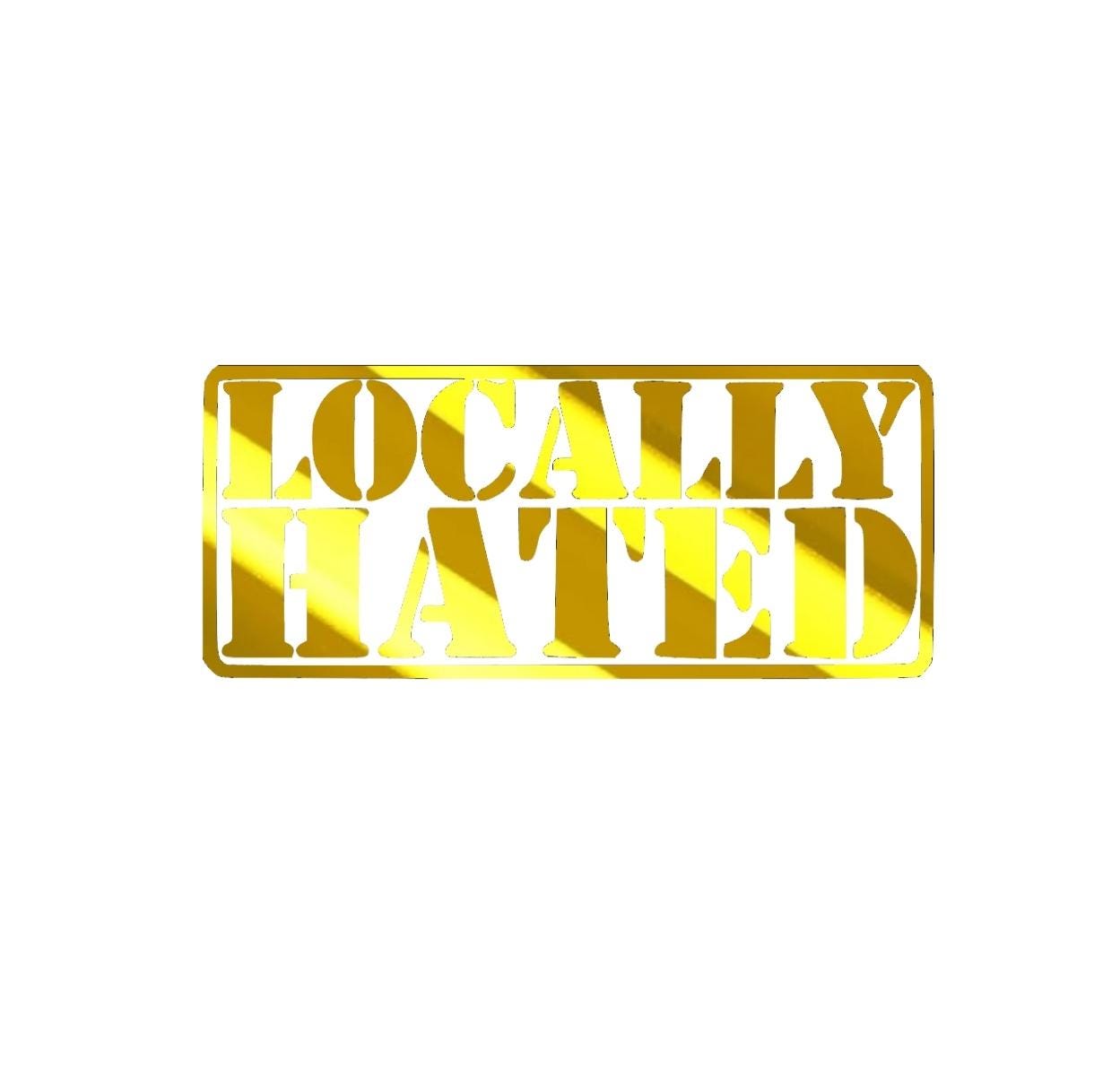 Locally Hated Vinyl Sticker Decals for Car Bumper Sticker Window Laptop ...