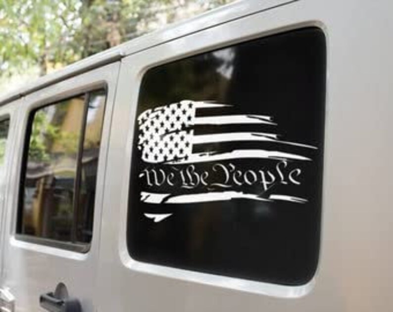 We the People Decal American Flag 2nd Amendment Vinyl Decal Window ...