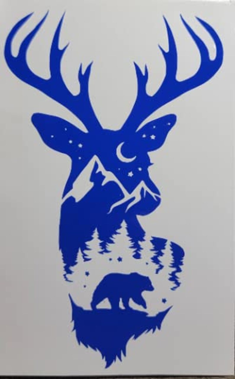 Deer and Bear Vinyl Decal Truck Decal Hunting Decal Window Decal ...