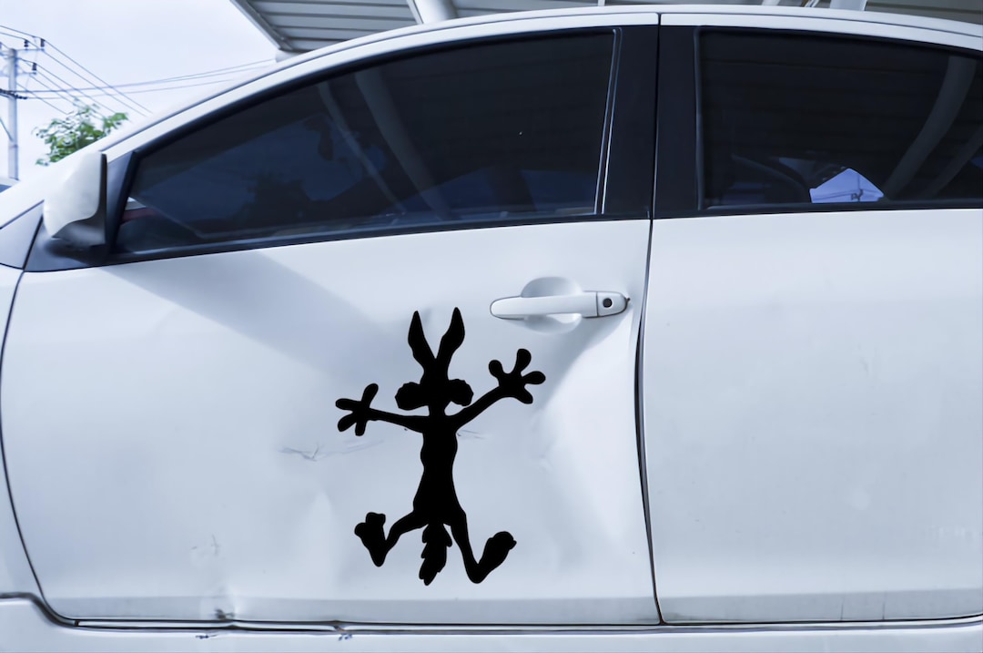 Large Coyote Splat Dent Cover up Decal, Funny Decal for Car or Truck ...