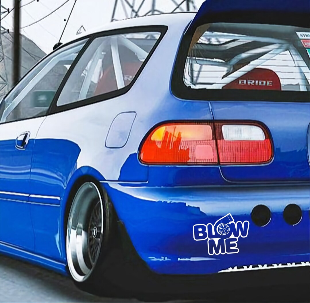 Blow Me Decal Turbo Decal Funny, Rude Window Sticker - Etsy