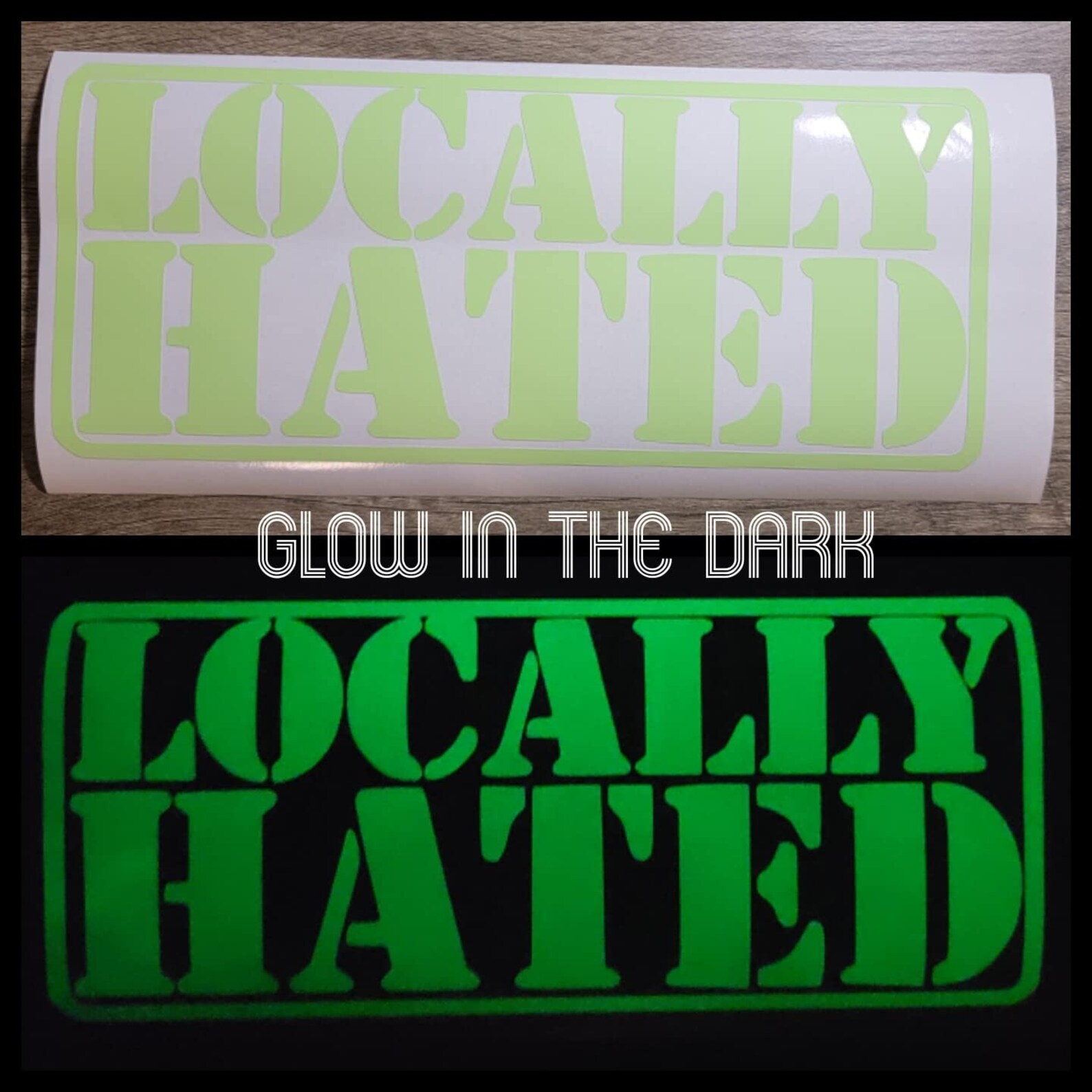 Locally Hated Vinyl Sticker Decals for Car Bumper Sticker Window Laptop ...