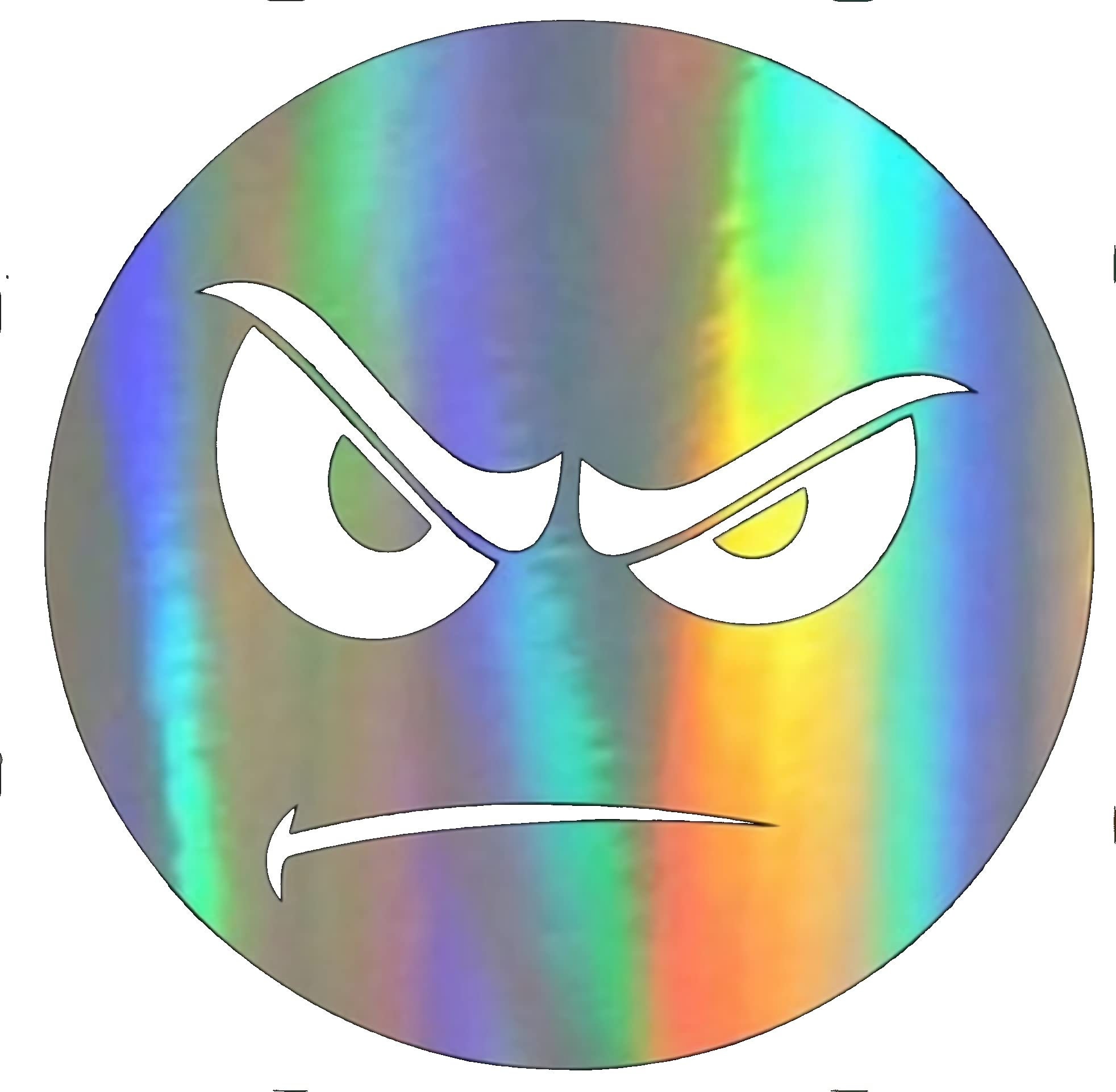 Angry Face Decal Jdm, Car or Truck Bumper Sticker, Laptop, Tumbler ...