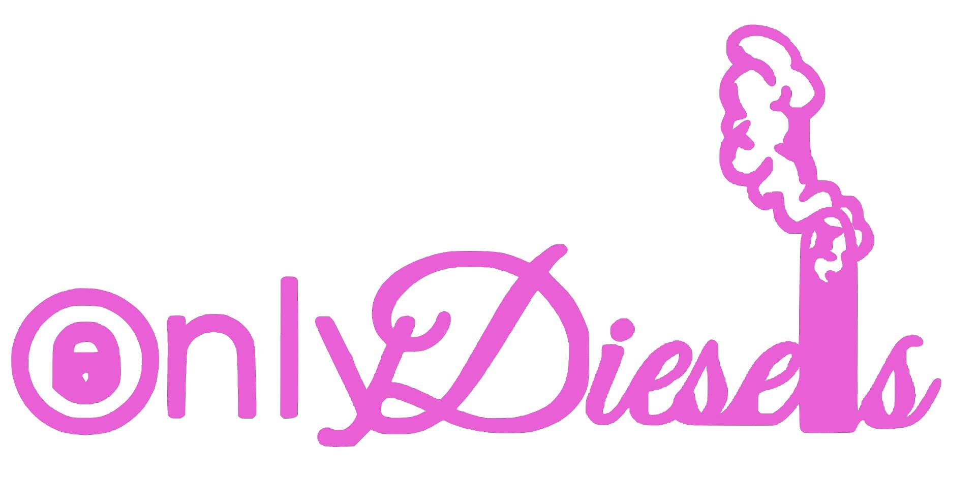 Only Diesels Viynal Window Decal, Bumper Sticker Meme - Etsy