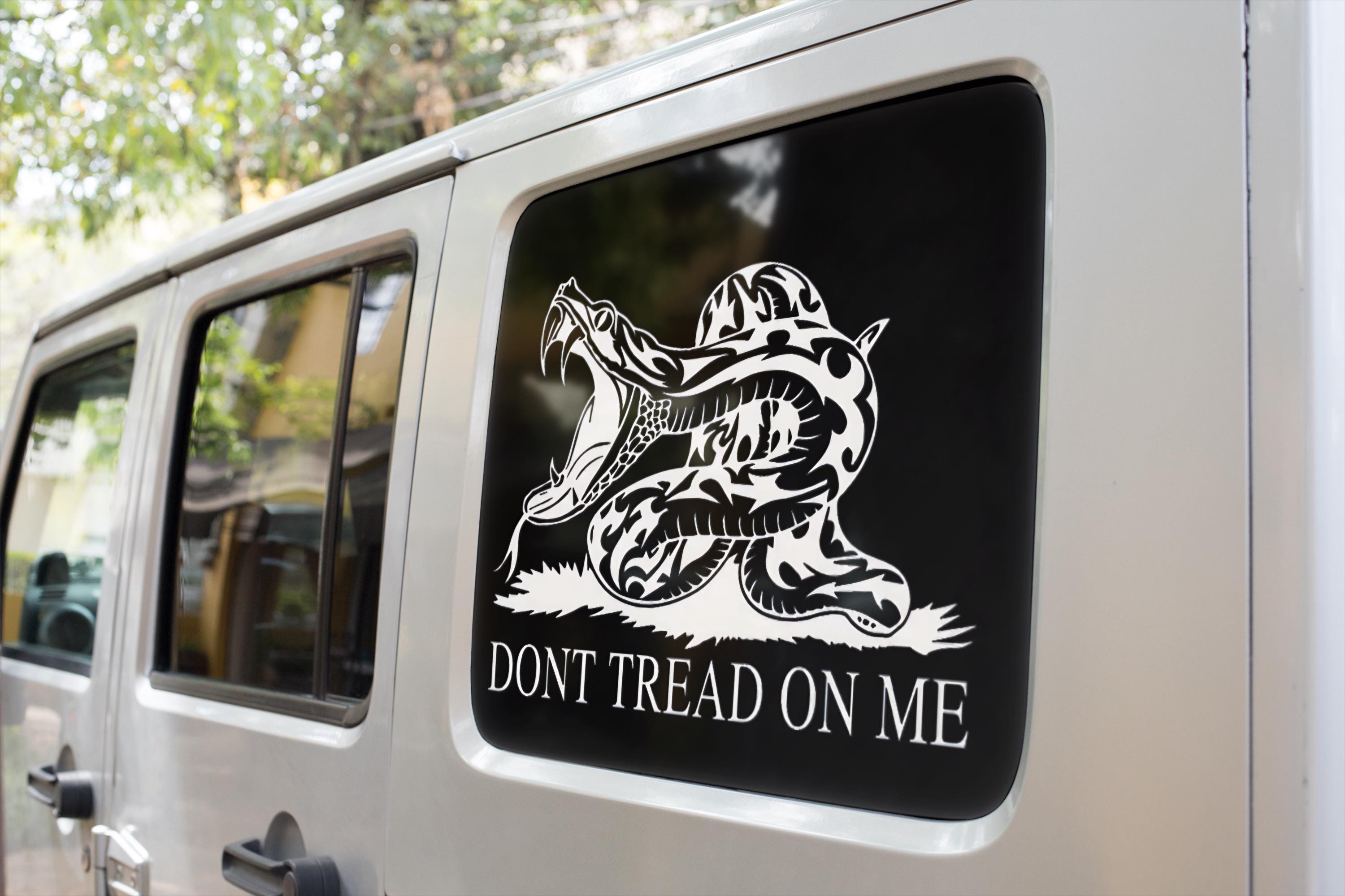 Don't Tread on Me Decal | Truck Decal | Window Decal | Bumper Sticker ...