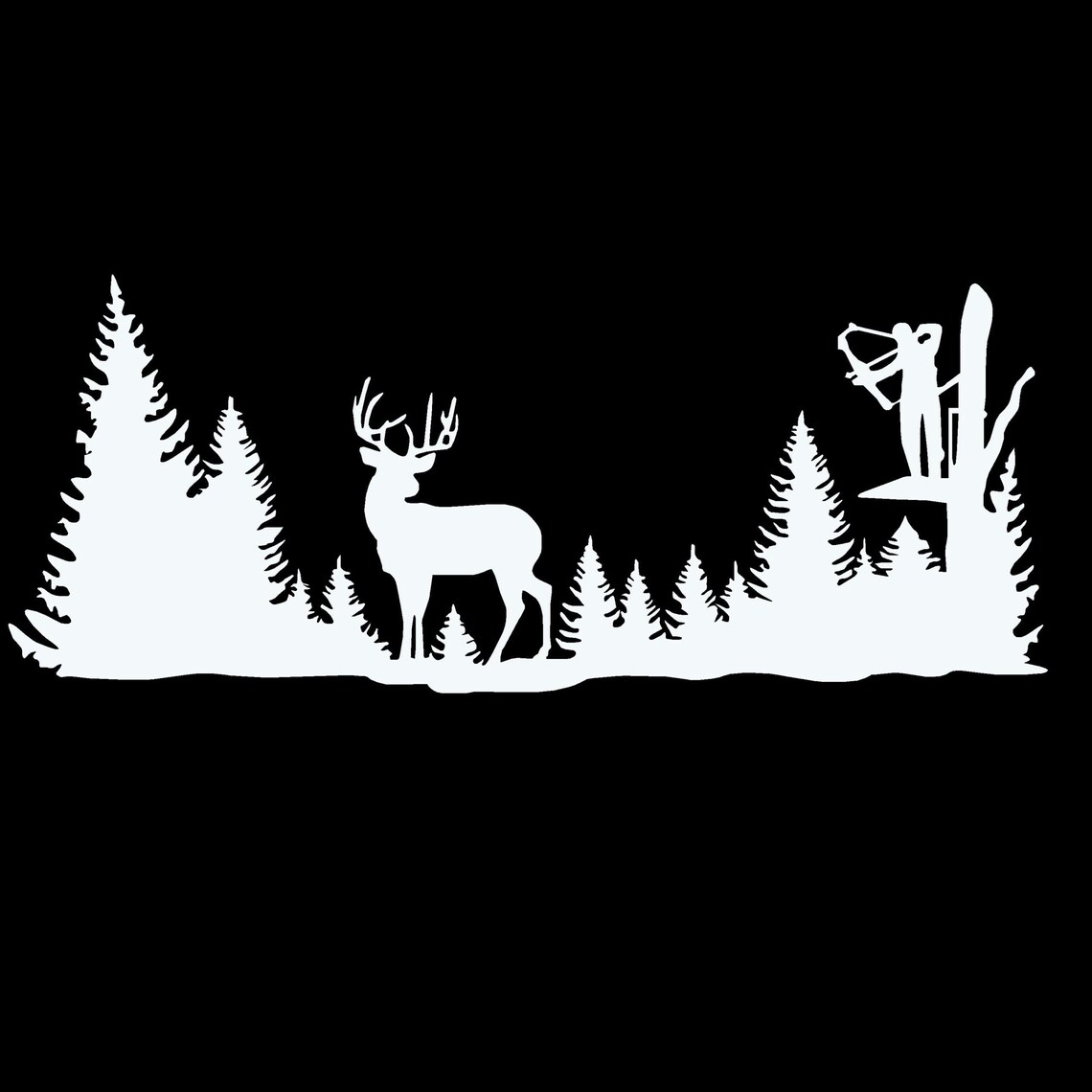 Bow Hunting Decal | Scenic Hunting Decal | Hunter Decals | Large Decal ...