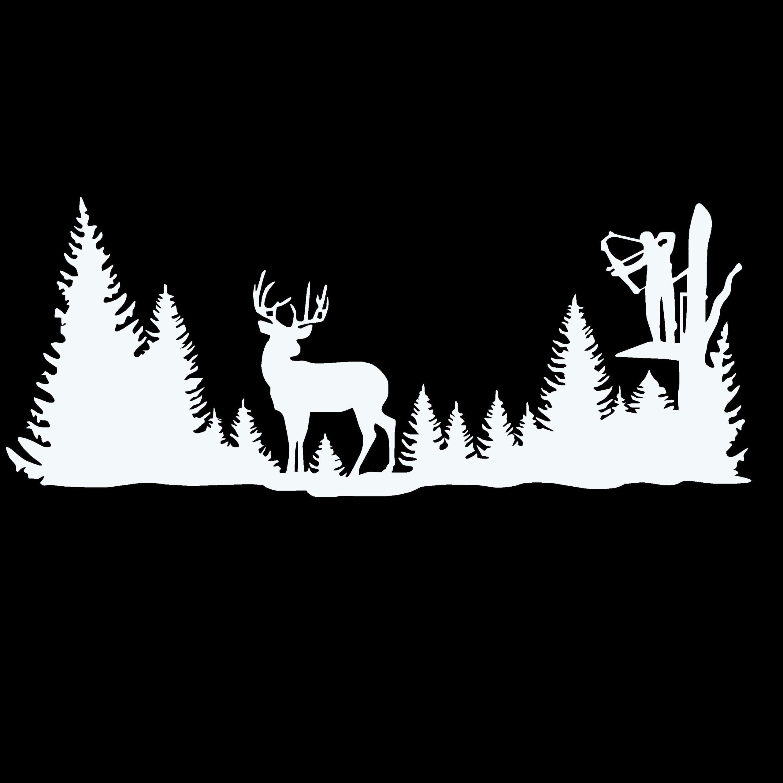 Bow Hunting Decal | Scenic Hunting Decal | Hunter Decals | Large Decal ...