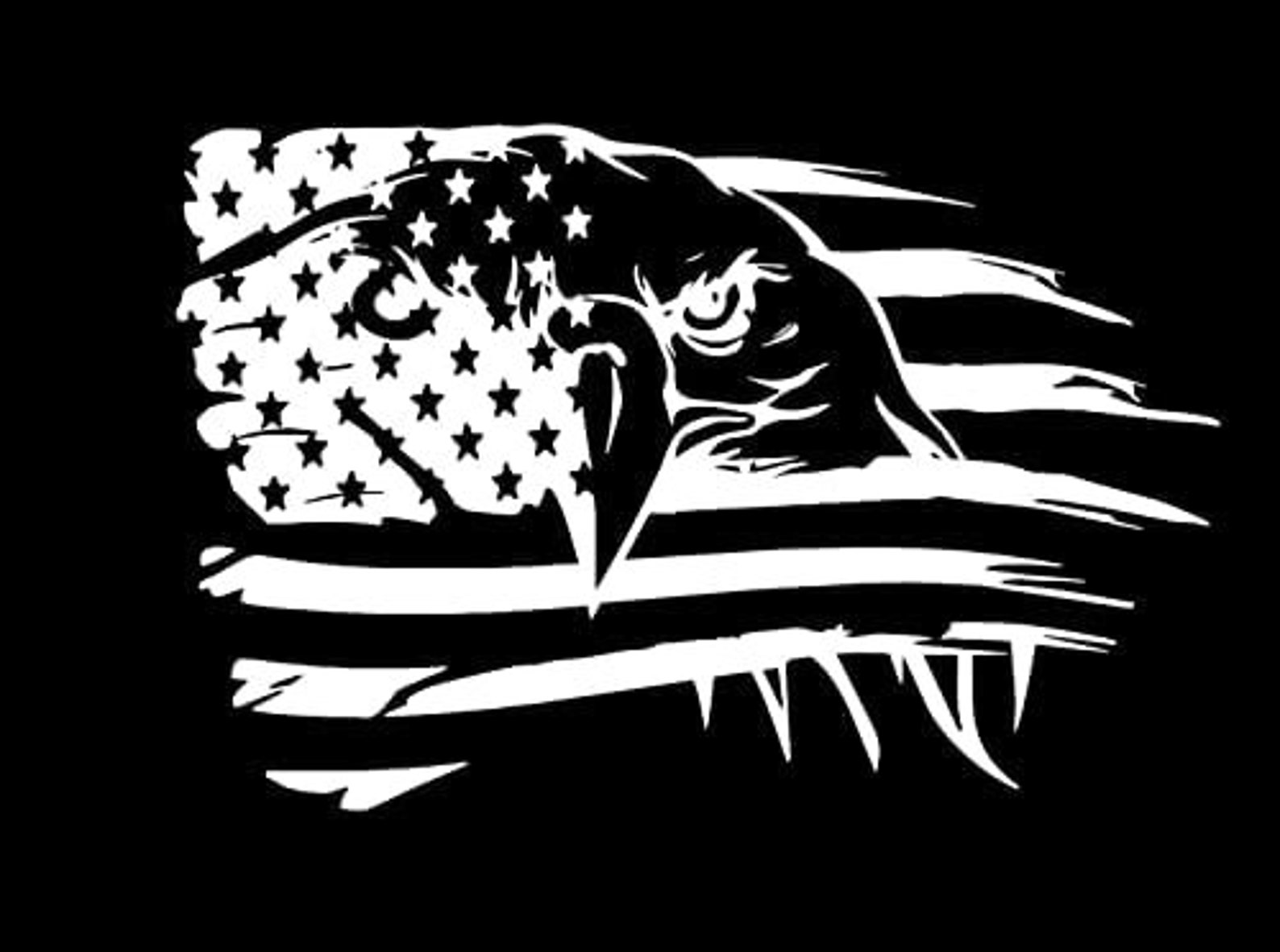 Thin Blue Line | Bald Eagle | Laptop Decal | Window Decal | American ...