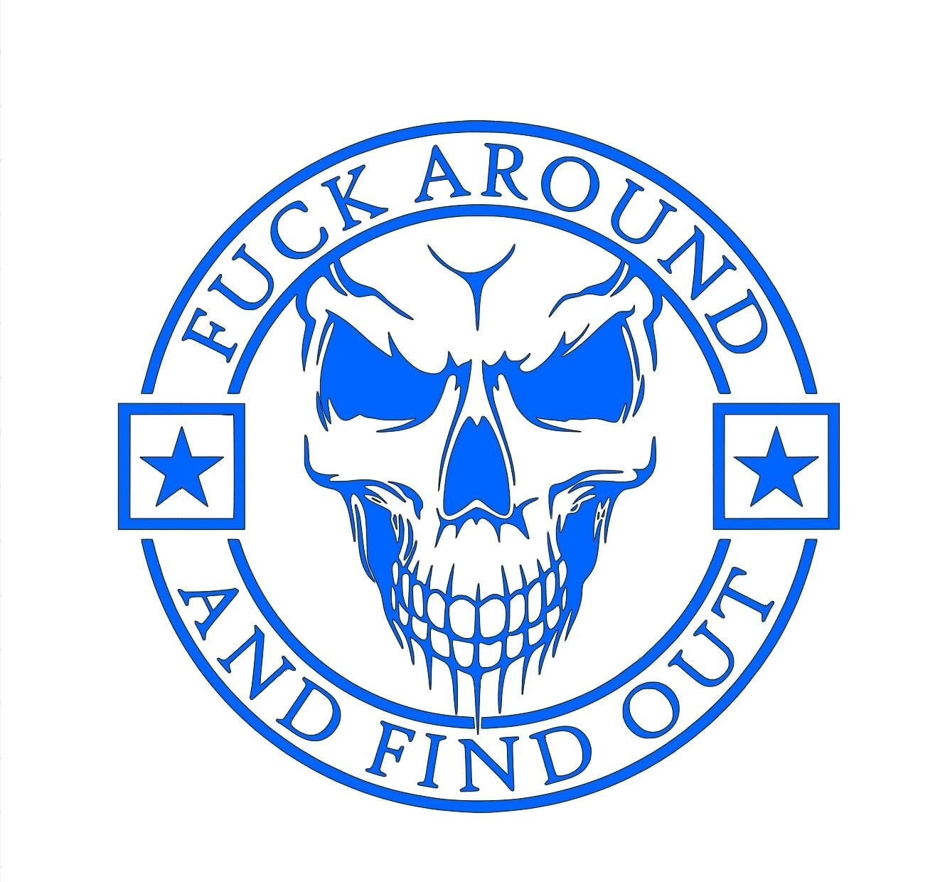 Fafo Skull Decal for Car, Truck, Wall, Window, Bumper, Tailgate - Etsy