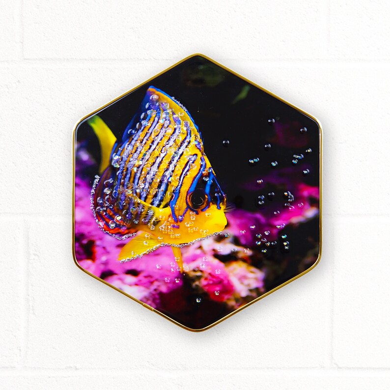 Resin Art Painting-tropical Fish Painting,fish Wall Art,big Colorful ...