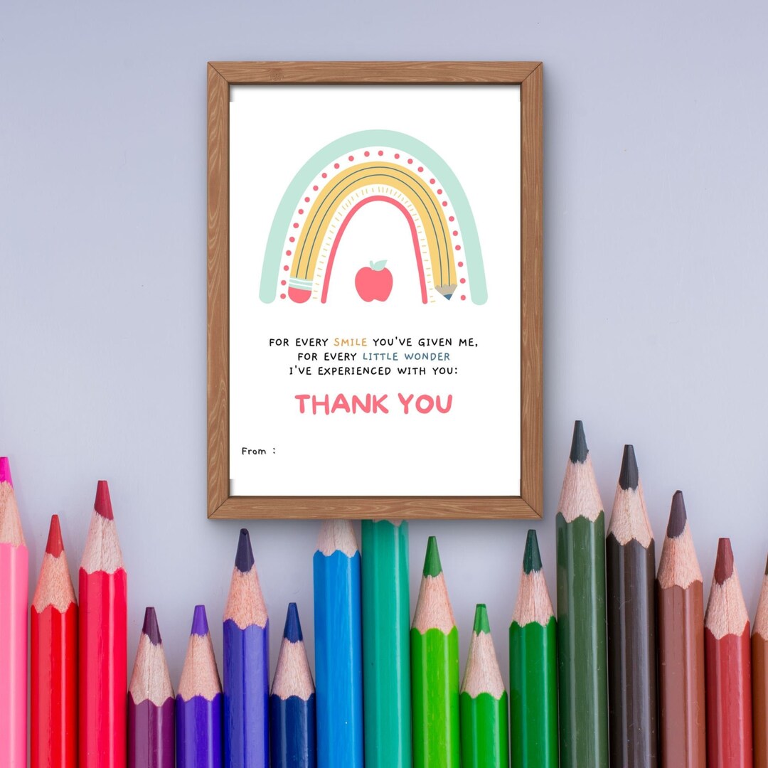 Teacher Appreciation Gift, Thank You Gift, Teacher Thank You, Teacher ...
