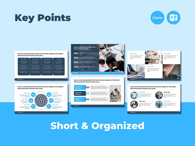 Strategy Consulting Powerpoint Presentation Business Template - Etsy