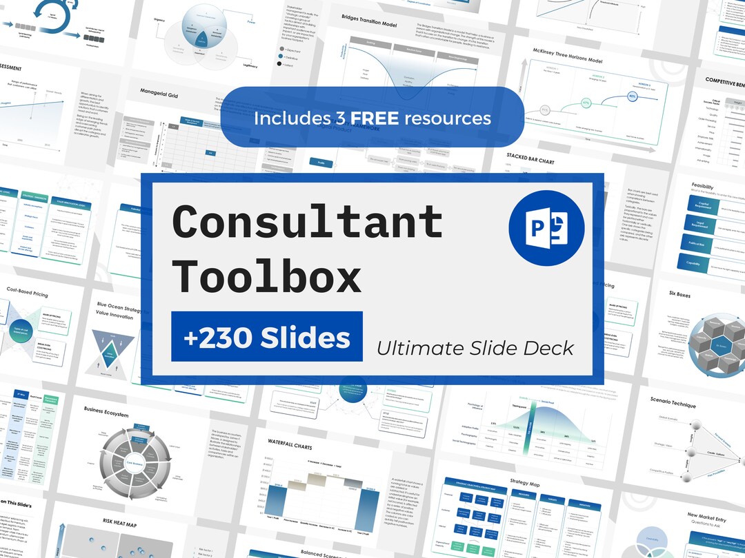 Consulting Frameworks Toolbox Strategy Powerpoint Template Presentation Professional Business ...