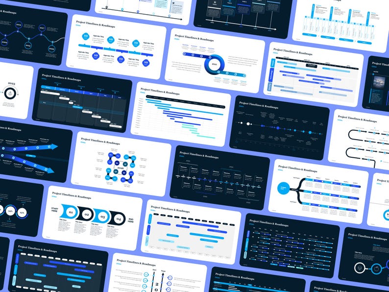 Project Management Timeline Template 2025 | Gantt Chart & Roadmap ...