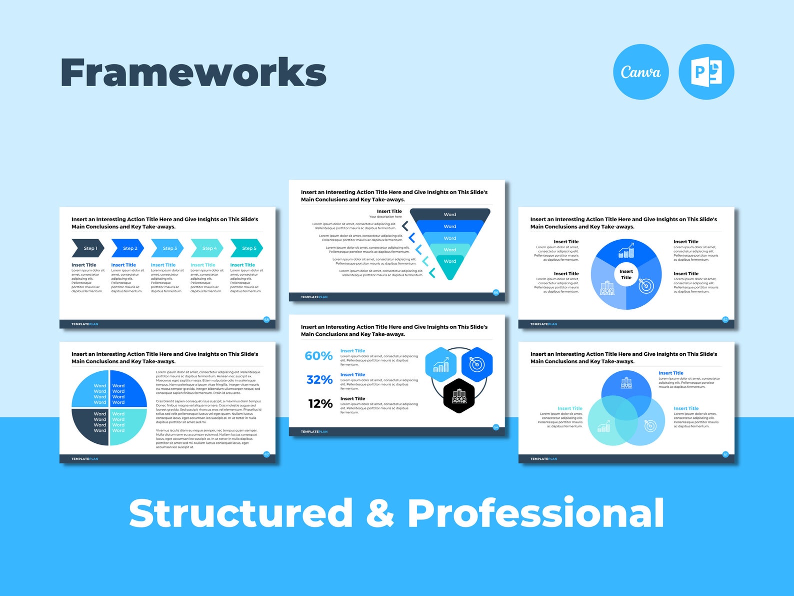 Strategy Consulting Powerpoint Presentation Business Template - Etsy