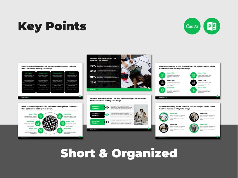 Strategy Consulting Powerpoint Presentation Business Template - Etsy