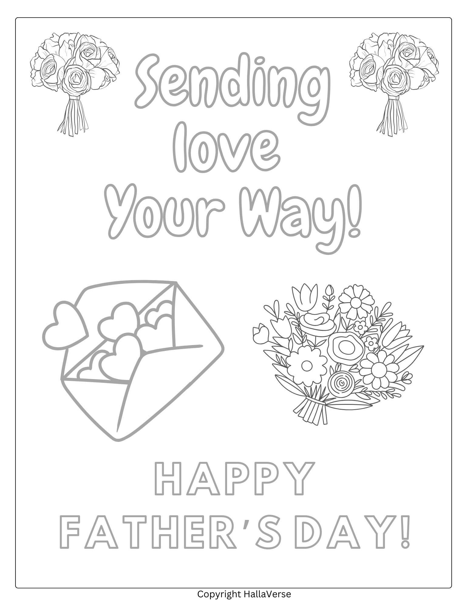 Happy Father's Day Coloring Book. Color & Gift Your Dad! - Etsy