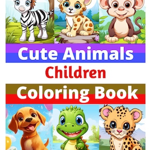 Children's Animal Coloring Book, 36 Pages(a4 Size). Download, Print ...