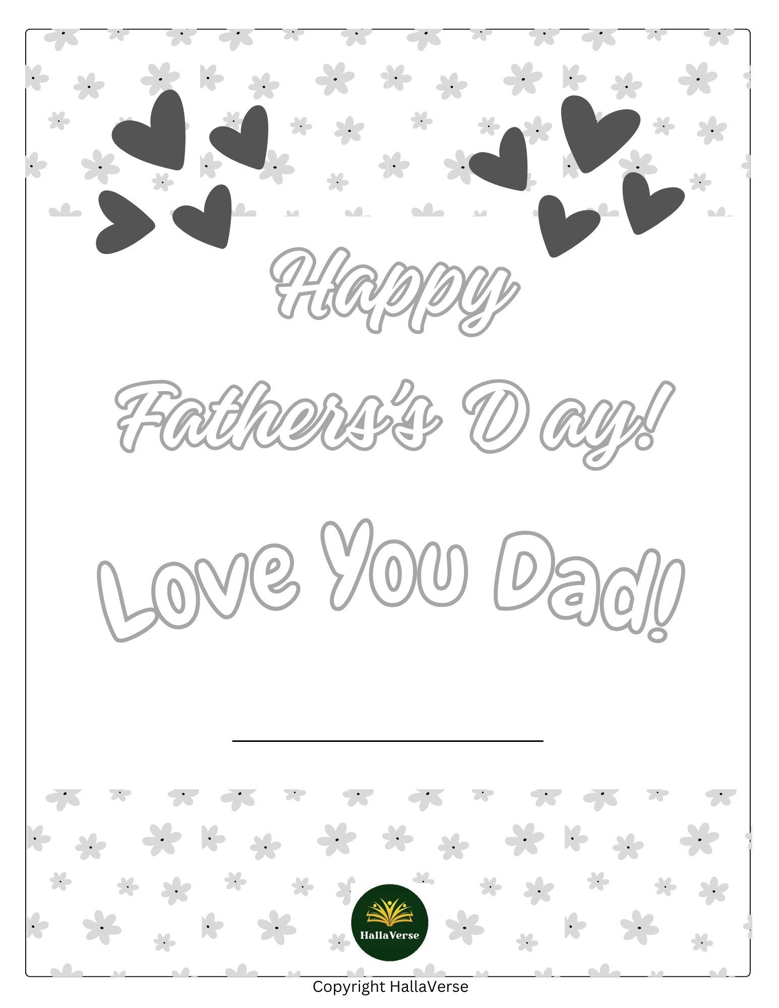 Happy Father's Day Coloring Book. Color & Gift Your Dad! - Etsy