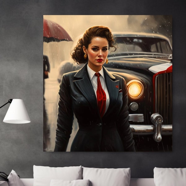 Gangster Woman Painting - Etsy