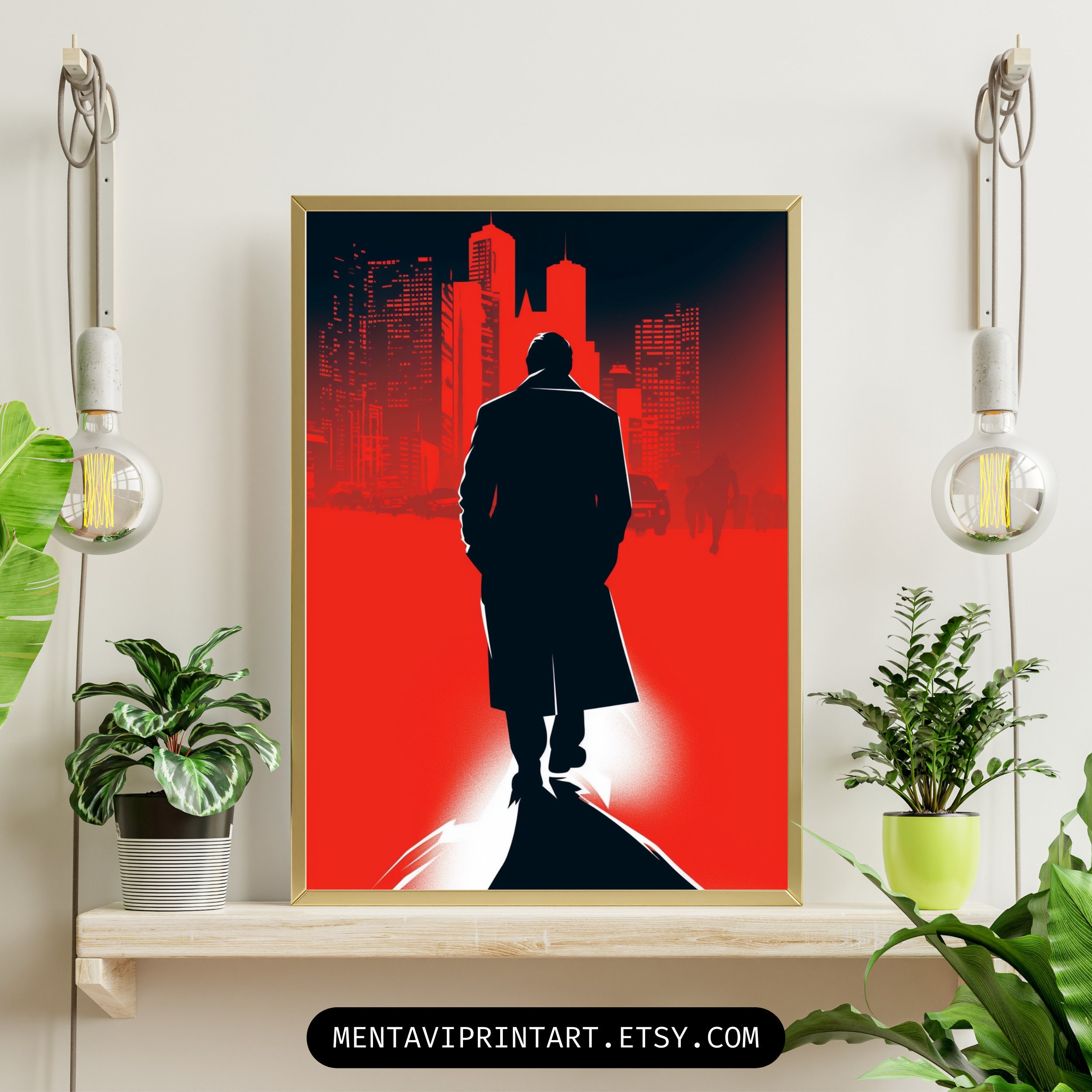 Mafia Boss Printable Digital Wall Art Instant Download Home Decor Gift ...