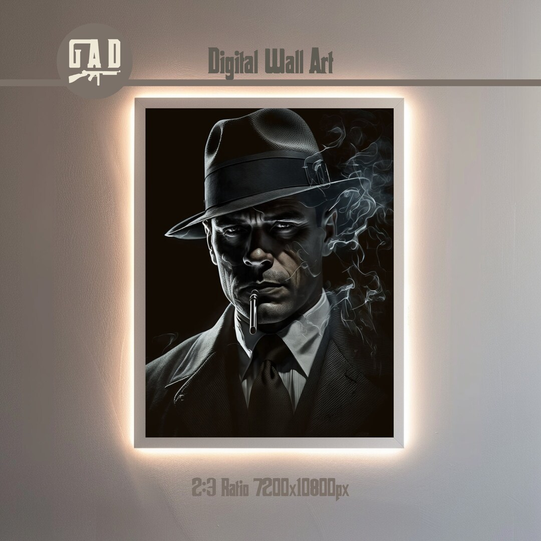 Mafia Poster, Gangster Wall Art, Mobster Decor Instant Download ...