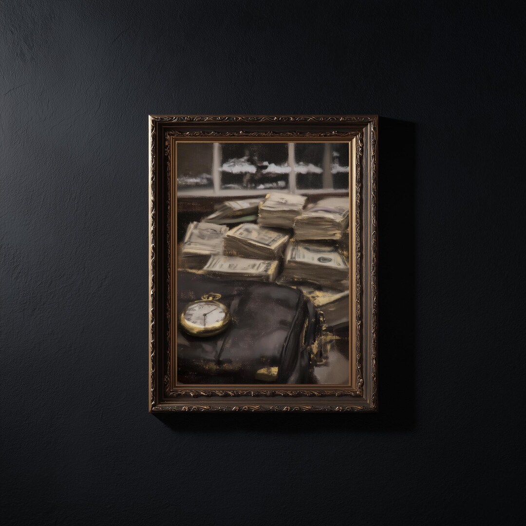 Vintage Classic Gangster Car Inspired Still Life - Moody Antique Pocket ...