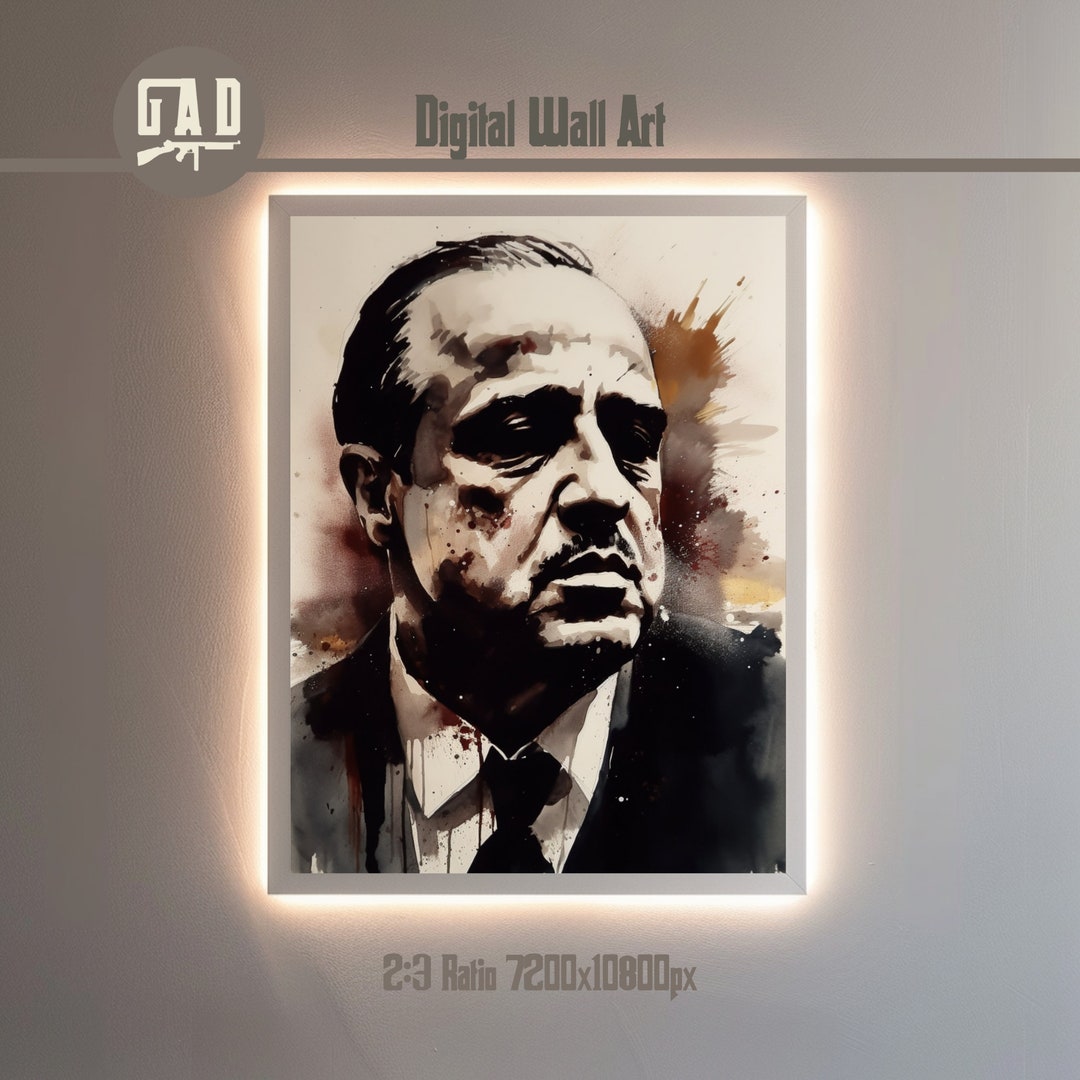 The Godfather Digital Wall Art Printable Al Capone Poster Digital Print ...