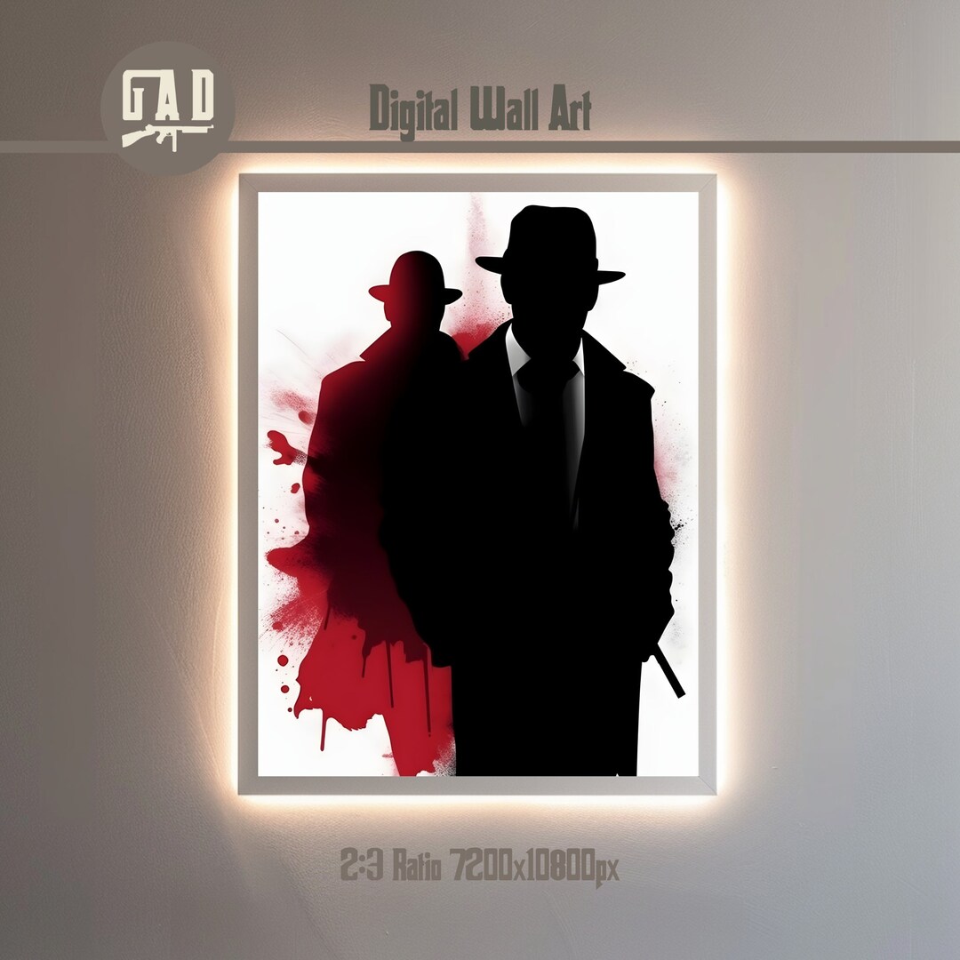 Mafia Boss Poster Print Wall Art, Gangster Printable, Instant Download ...