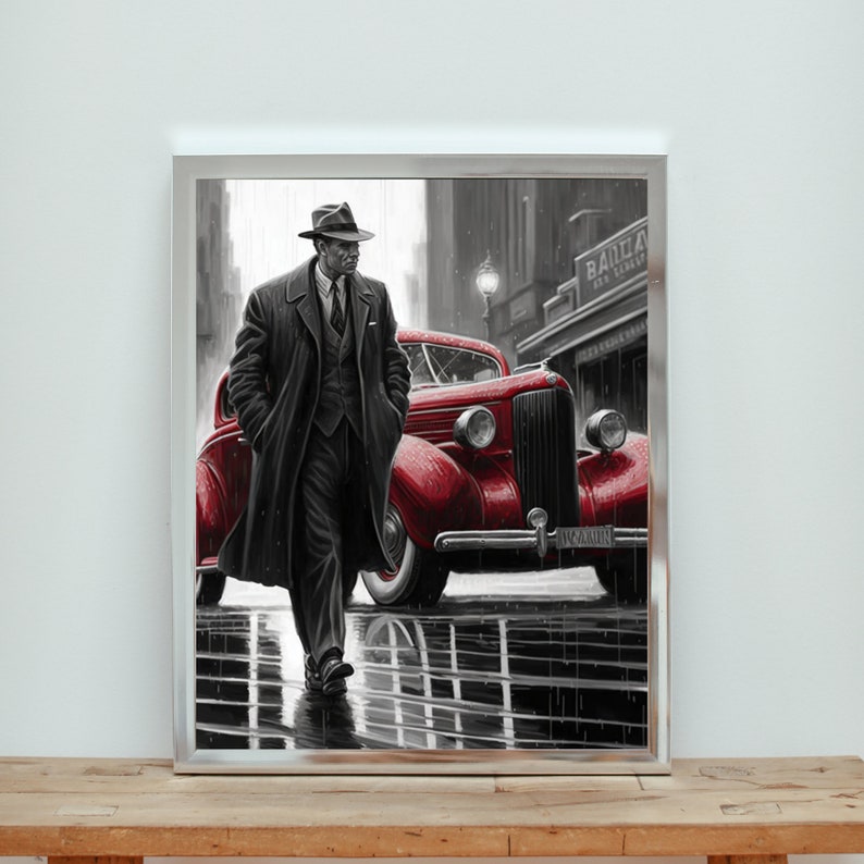 Mafia Boss Gangster Printable Digital Wall Art for Home Decor - Etsy