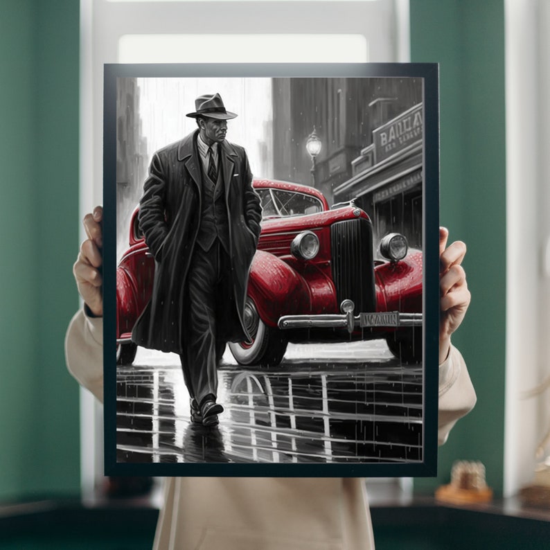 Mafia Boss Gangster Printable Digital Wall Art for Home Decor - Etsy