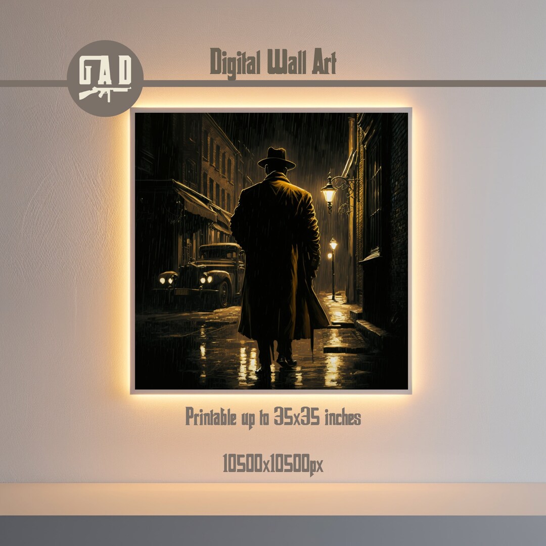 Mafia Boss Printable Digital Wall Art - Instant Download - Home Decor ...