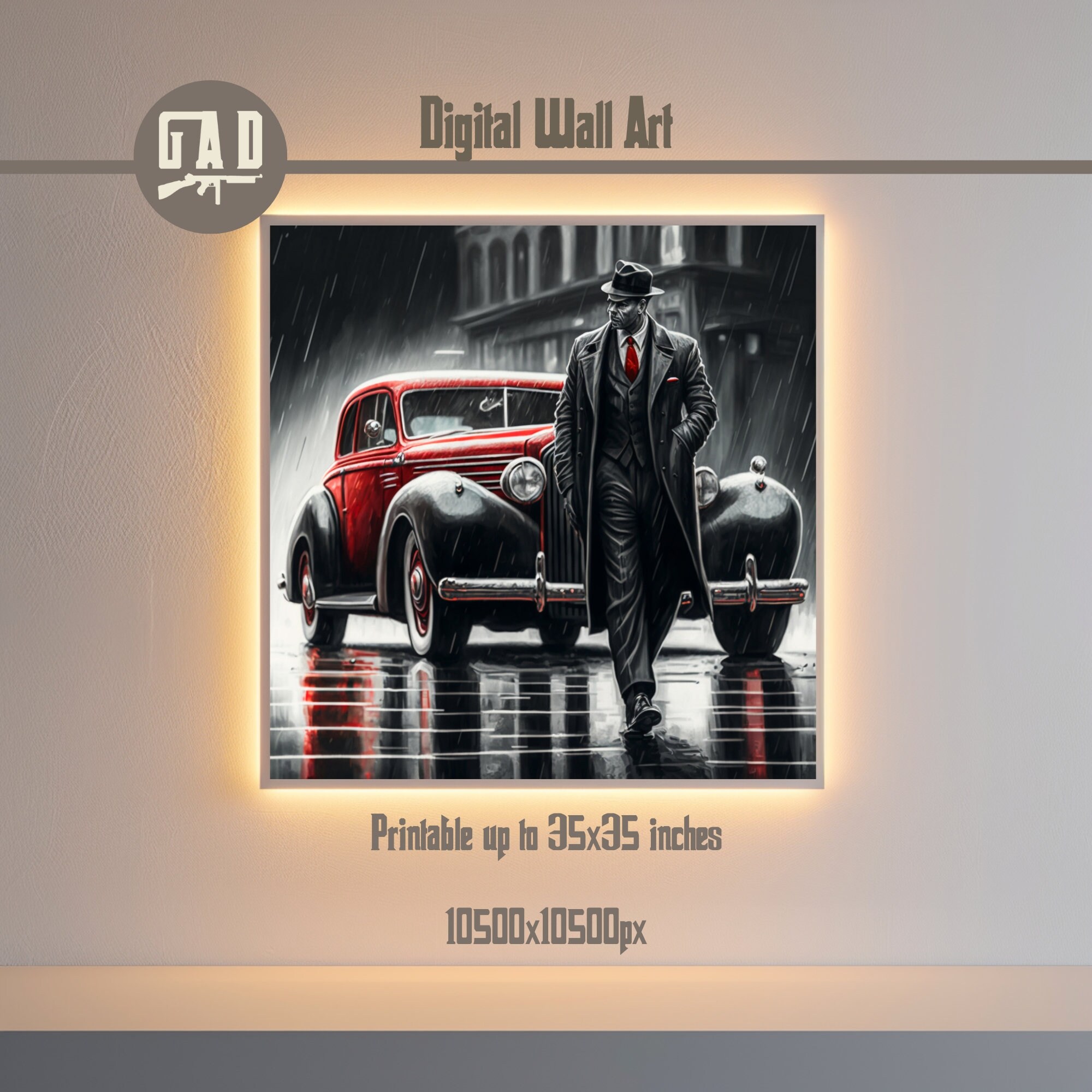 Mafia Boss Gangster Printable Digital Wall Art for Home Decor - the ...