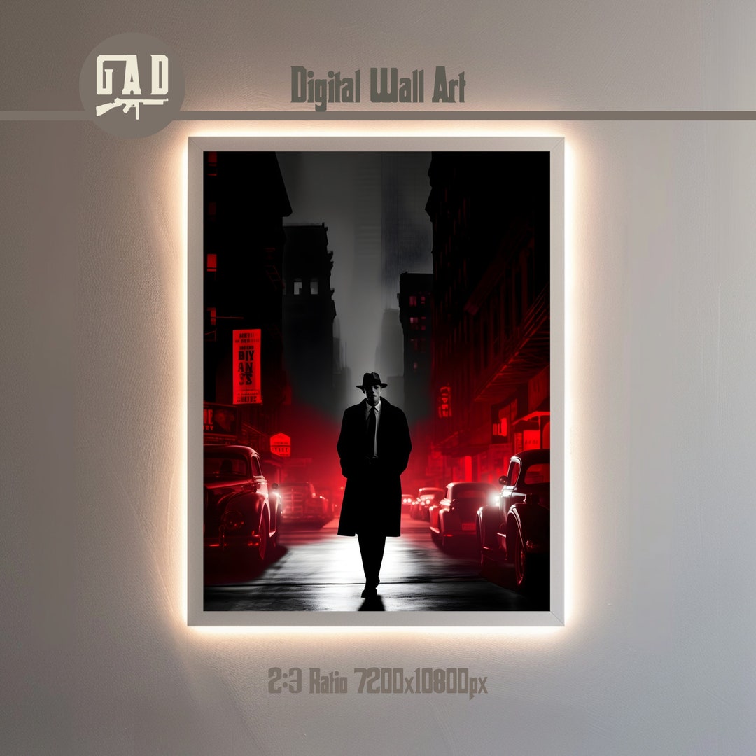 Old School Cool: Aesthetic Gangster Poster, Instant Download - Etsy