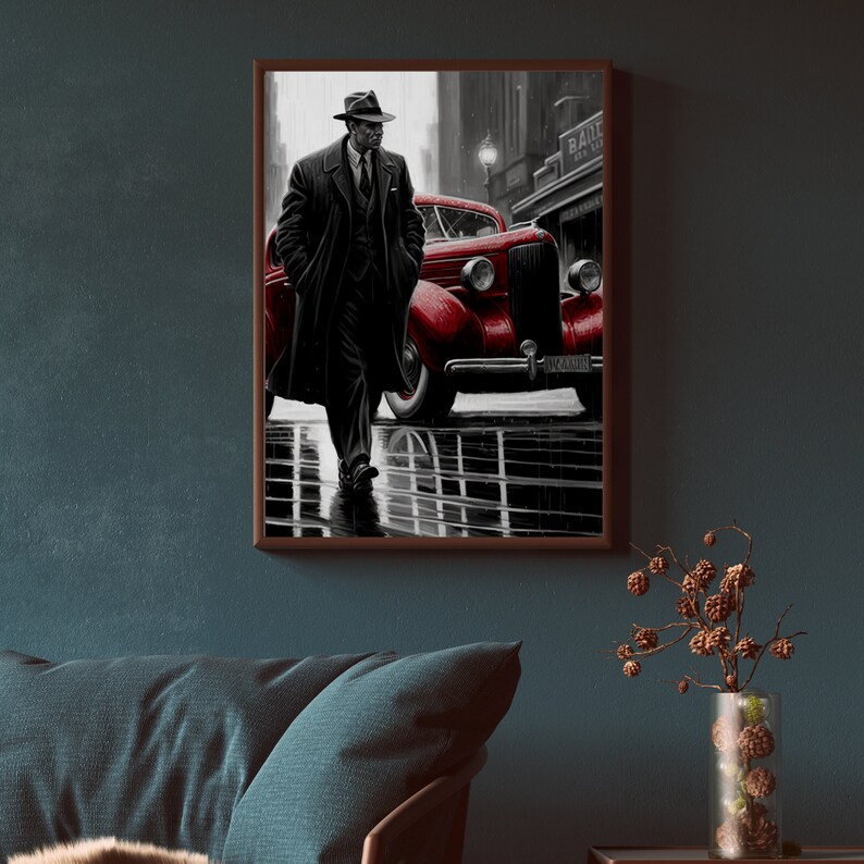 Mafia Boss Gangster Printable Digital Wall Art for Home Decor - Etsy