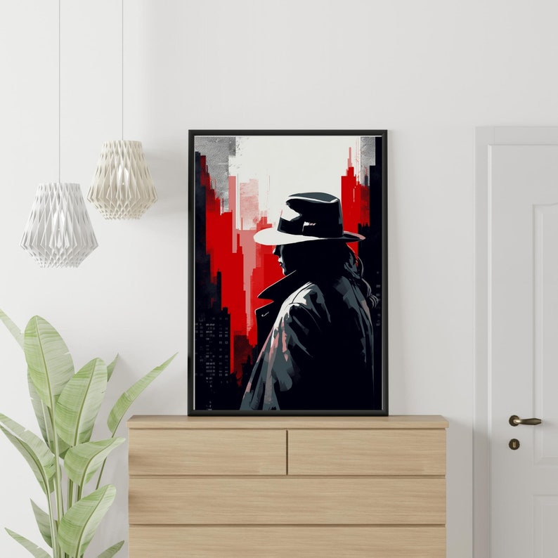 Printable Gangster Poster, Mafia Digital Wall Art, Instant Download Art ...