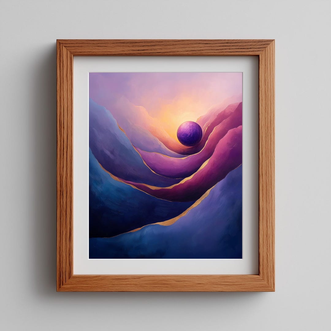Moody Chakra Flow Printable Abstract Art - Calming Fluid Painting ...