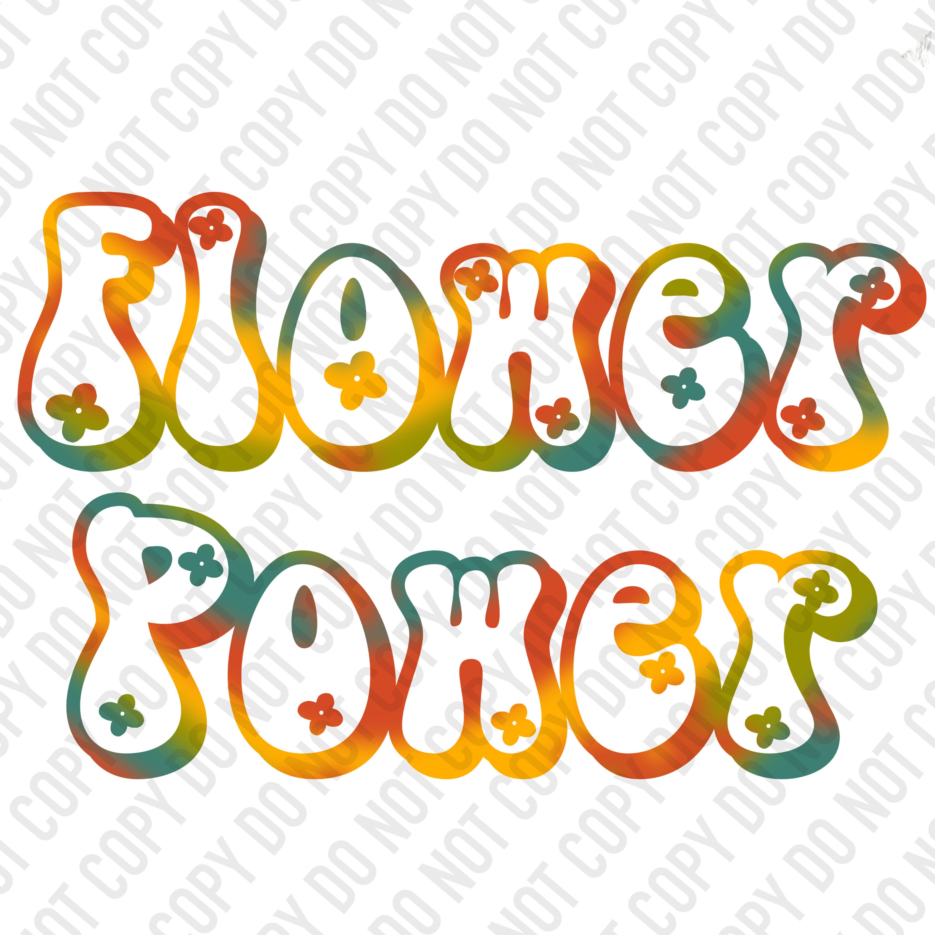 Flower Power Rainbow Design - Etsy