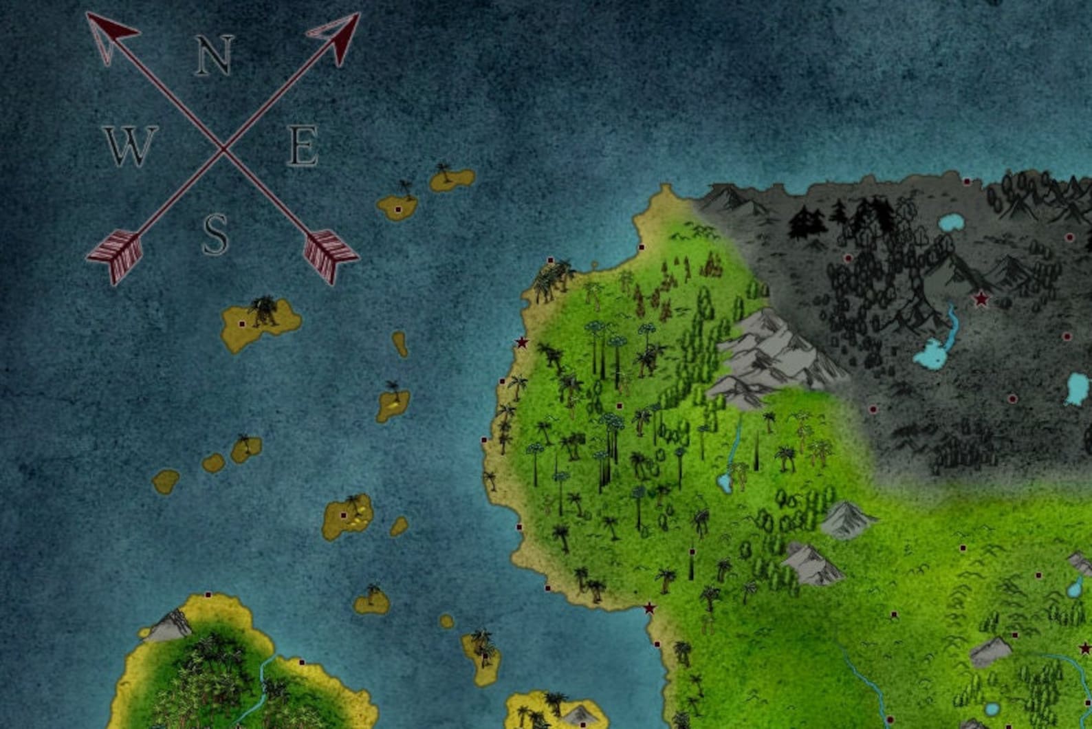 Map of Realms | Fantasy Maps | Printable | PDF | JPG | Dungeons ...